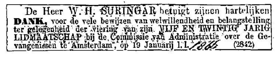 Een verhaal over Willem Hendrik Suringar en zijn dochter Margaretha ...